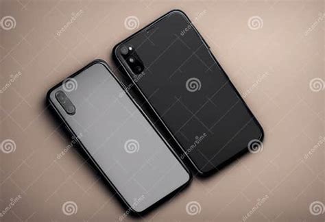 New Smartphone Rotated Back Sides Background Black Mockup Front Ccw X Turned Angle Mock Up Mock