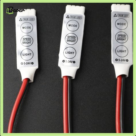 Bộ Điều Khiển Độ Sáng Của Đèn led Dây rgb mini 3 Nút 100 Chính Hãng