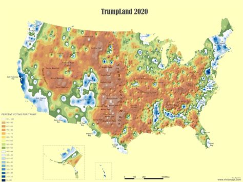 2020 Us Election Mapped Trumpland Vs Biden Archipelago A Tale Of