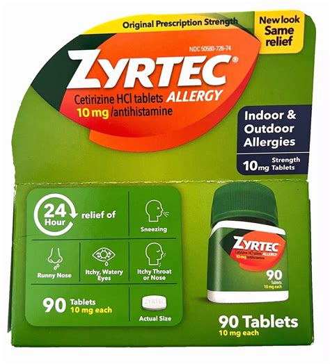 ZYRTEC ALLERGY IN BOX 10 MG 180 CT 2 BOXES IN LOT EXP 12 2026 EBay