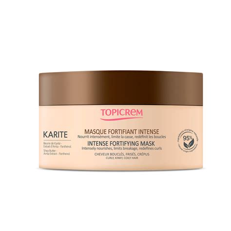 Masque Capillaire Fortifiant Intense Au Beurre De Karité TOPICREM le pot de mL à Prix Carrefour