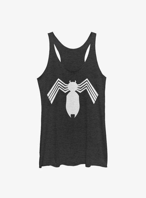 Marvel Spider Man Symbiote Spider Man Logo Girls Tank Black Hot Topic