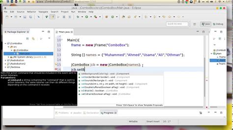 18 JAVA Swing GUI JComboBox واجهات الرسومية جافا كورسات بالعربي