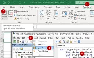 Automate Copying Data Across Workbooks With Vba In Excel Brainbell