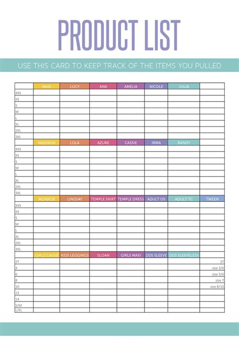 Lularoe Inventory Spreadsheet Free Papillon Northwan Inside Inventory