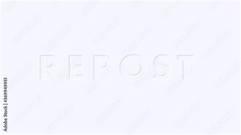 neumorphism button with the word repost turns on and off 4к video