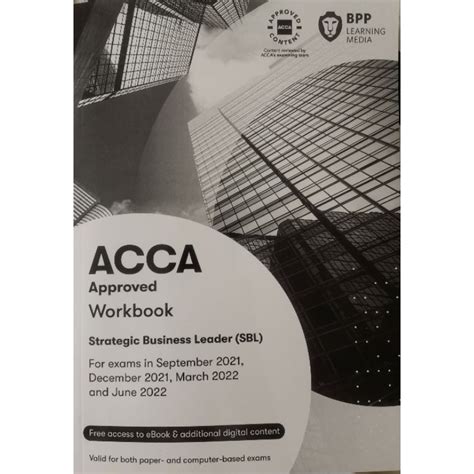 Bpp Book Acca Strategic Business Leader Sbl Workbook And Practice