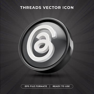 Premium Vector | Threads vector social media icon illustration