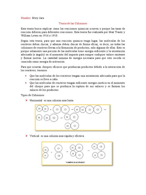 Teoria De Colisiones Pdf
