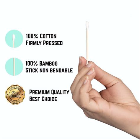 Bamboo Cotton Earbuds Swabs For Clearing Ear Model Namenumber Ue
