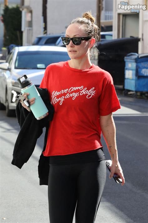 Olivia Wilde Displays Her Pokies And Sexy Legs As She Leaves A Workout