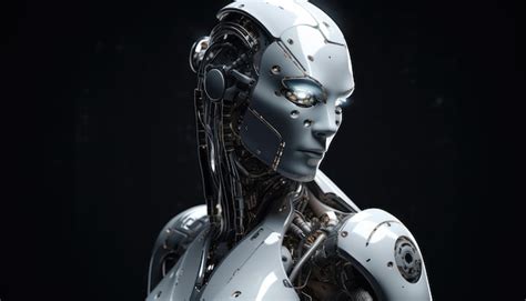 Premium Ai Image Robot Android Woman