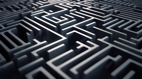 3d Maze Element For Designers Powerpoint Background For Free Download