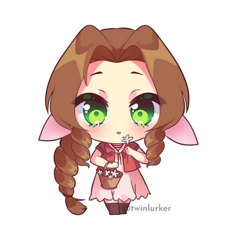 Aerith Tiny Chibi Practice By Twinlurker On Deviantart