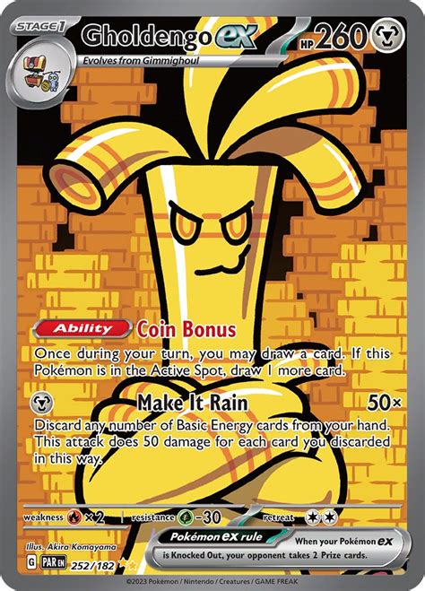 Gholdengo Ex 252 182 Sv04 Paradox Rift Pokemon