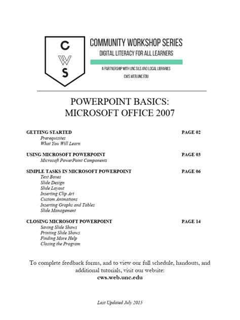 Powerpoint Basics 2007 Pdf