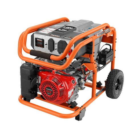 Ridgid 7000 Watt Gasoline Powered Electric Start Portable Generator