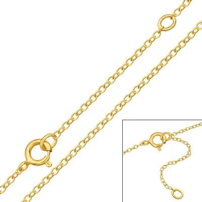Ravishing Cable Chain 43cm Sterling Silver Single Chain