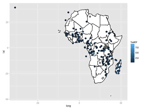 R How Do You Combine A Map With Complex Display Of Points In Ggplot2