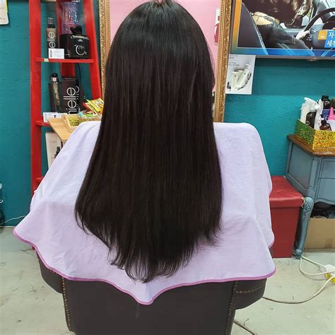 숏컷붙임머리 타샵에서 밑단 짧은부분 못붙여서 튀가너무나 저희샵오셔서 포항 여신뷰티붙임머리전문