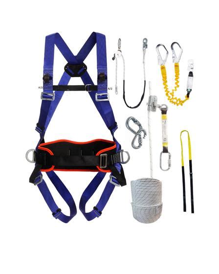 Kit Cinto De Segurança Completo Para Trabalho Em Altura Safe Cintos