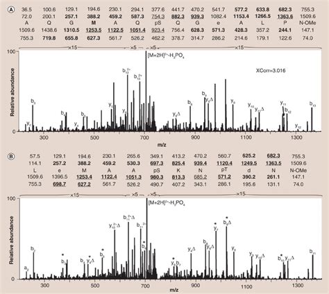 different sequence assignments for a single tandem mass spectrum