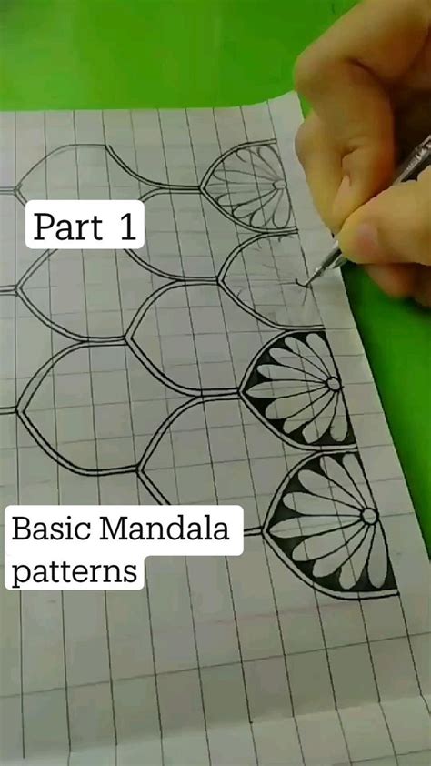 Basic Mandala Patterns Part 1 In 2022 Mandala Drawing Mandala Pattern Mandala