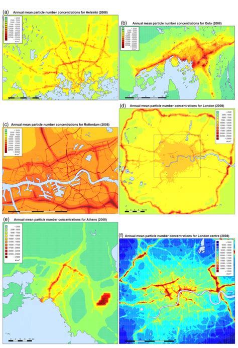 The Predicted Spatial Distributions Of Particle Number Concentrations Download Scientific