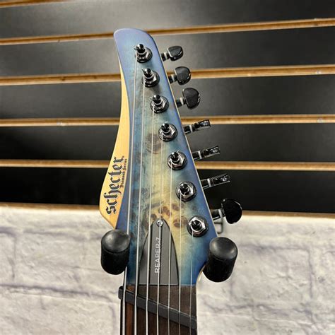 Schecter Reaper 7 String Multiscale Satin Sky Burst Evolution Music