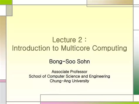 PPT Lecture 2 Introduction To Multicore Computing PowerPoint Presentation ID 7090266