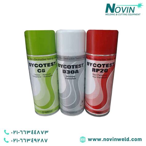 ست اسپری بازرسی جوش Pt Bycotest فروشگاه جوش و برش نوین
