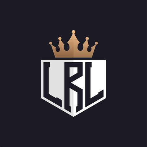 Premium Vector Luxury Lrl Logo With Crown Elegant Initials Lrl Letter Logo For Exclusive