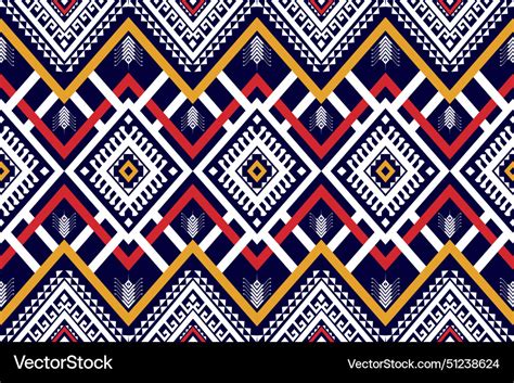 Abstract Geometric Ethnic Seamless Pattern Vector Image