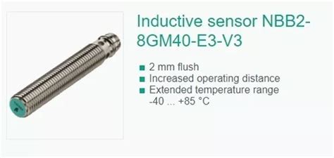 Nbb2 8gm40 E3 V3 189946 Sensor Inductivo Pepperl Fuchs Mercadolibre