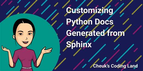 Customizing Python Docs Generated By Sphinx Dev Community
