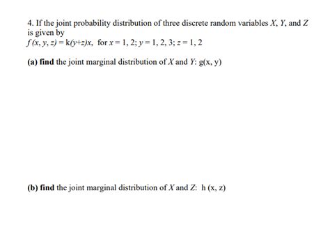 Solved If The Joint Probability Distribution Of Three Chegg