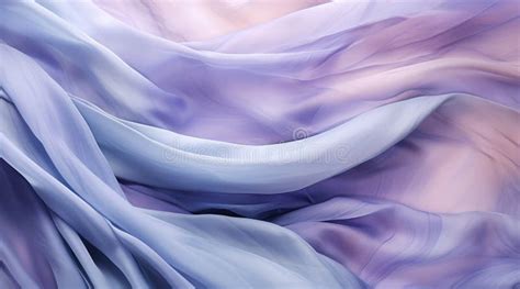 Elegant Flowing Fabric In Soft Pastel Colors Stock Illustration