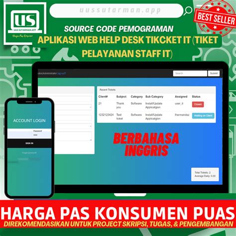 Jual Source Code Php Aplikasi Web Help Desk Tikcket It Shopee Indonesia