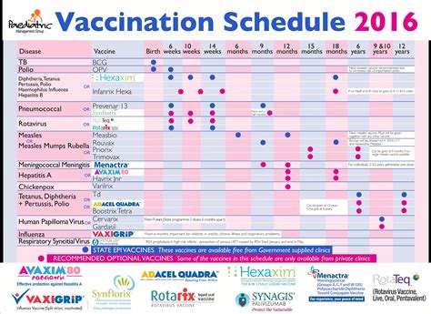 Immunization Chart Printable Printable Free Templates