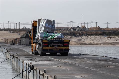 Gaza Pier Resumes Operations As Aid Collects In Marshalling Area Reuters