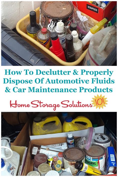 Declutter Car Care Products Plus Tips For Proper Disposal Declutter