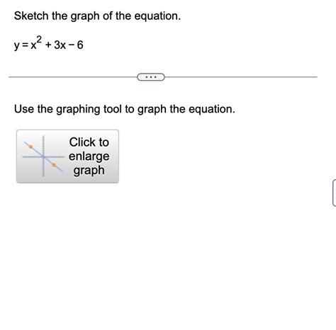 Solved Sketch The Graph Of The Equation Y X2 3x 6use The