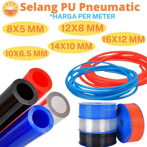Jual Hose Pu Selang Pu Pollyurethane Ukuran Od 8mm X 5 Mm Ukuran 10mm