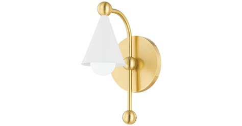 Mitzi H681101 Agbswh Hikari 9 Tall Wall Sconce Ferguson Home
