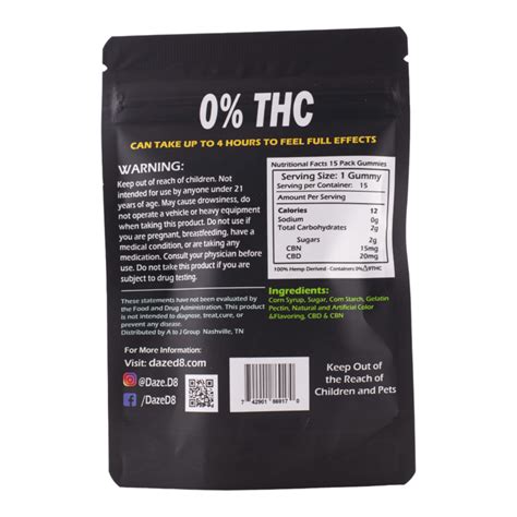 Dazed 8 Gummies Cannabis Phrog