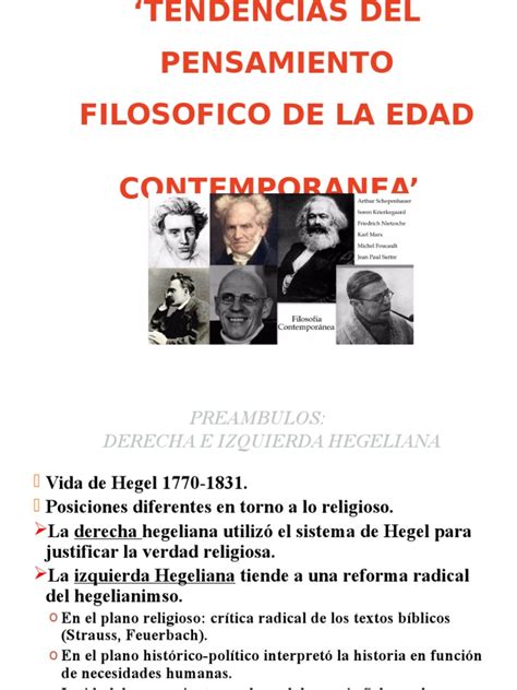 Filosofia Tendencias Del Pensamiento Filosofico Télécharger