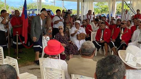 Pacific Island Swears In Its First Female Pm In A Tent After She Is