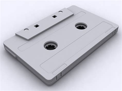 Compact Cassette Tape 3D Model Max Obj 3ds Stl Wrl Wrz CGTrader