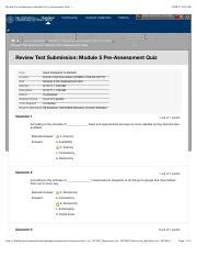 Module 5 Quiz Pdf Review Test Submission Module 5 Pre Assessment Quiz My Institution