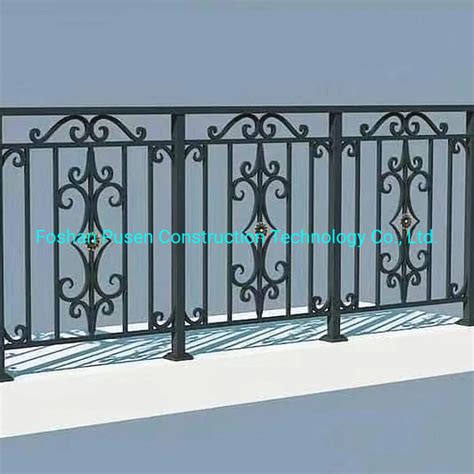Simple Design Wrought Iron Railing Design For Balcony China Forged